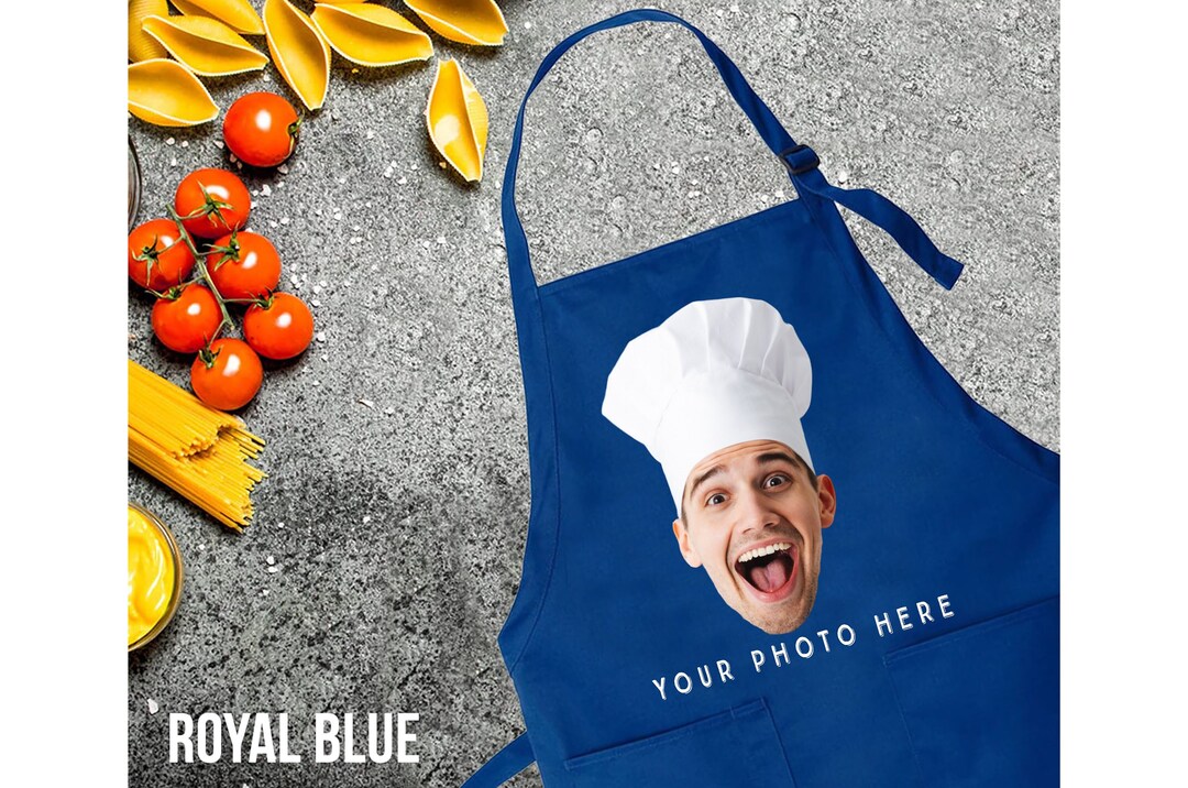 Custom Photo Apron, Picture Chef Gift Apron, Custom Text Apron ...
