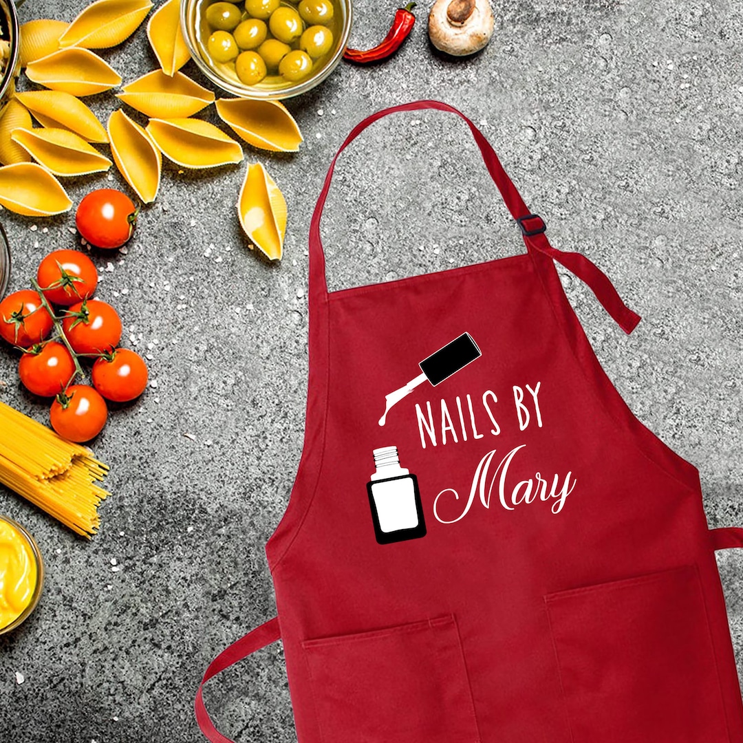 Personalized Nail Salon Apron, Custom Apron, Baking Apron, Baker Gift ...