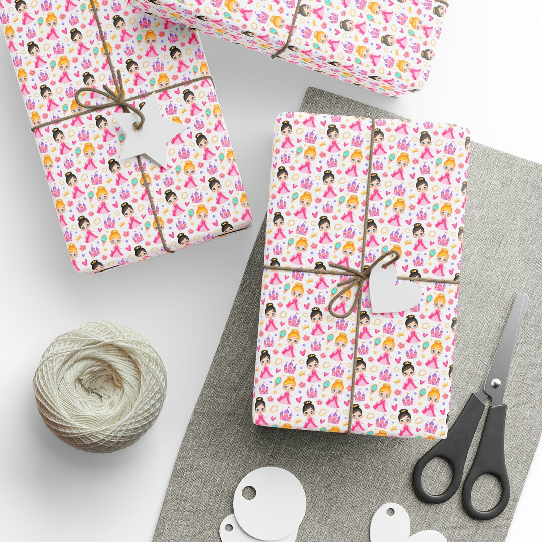 Little Girl Princesses: Specialty Wrapping Paper High-def Luxury ...
