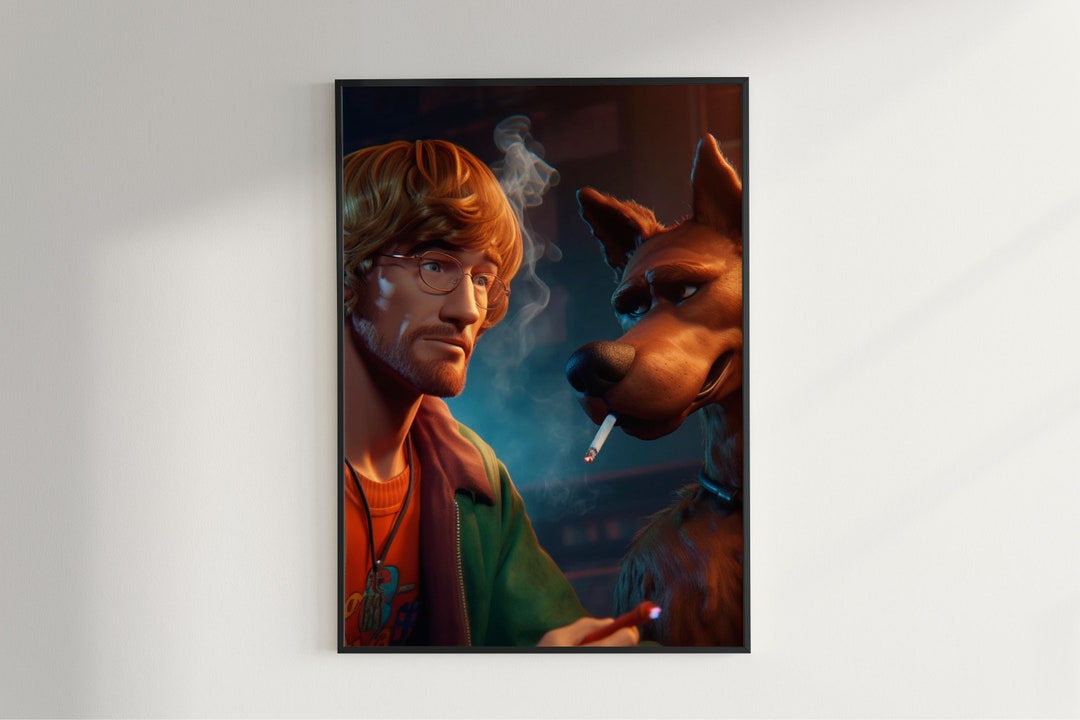 Shaggy and Scoob Poster Poster Download Scooby Digital Download - Etsy