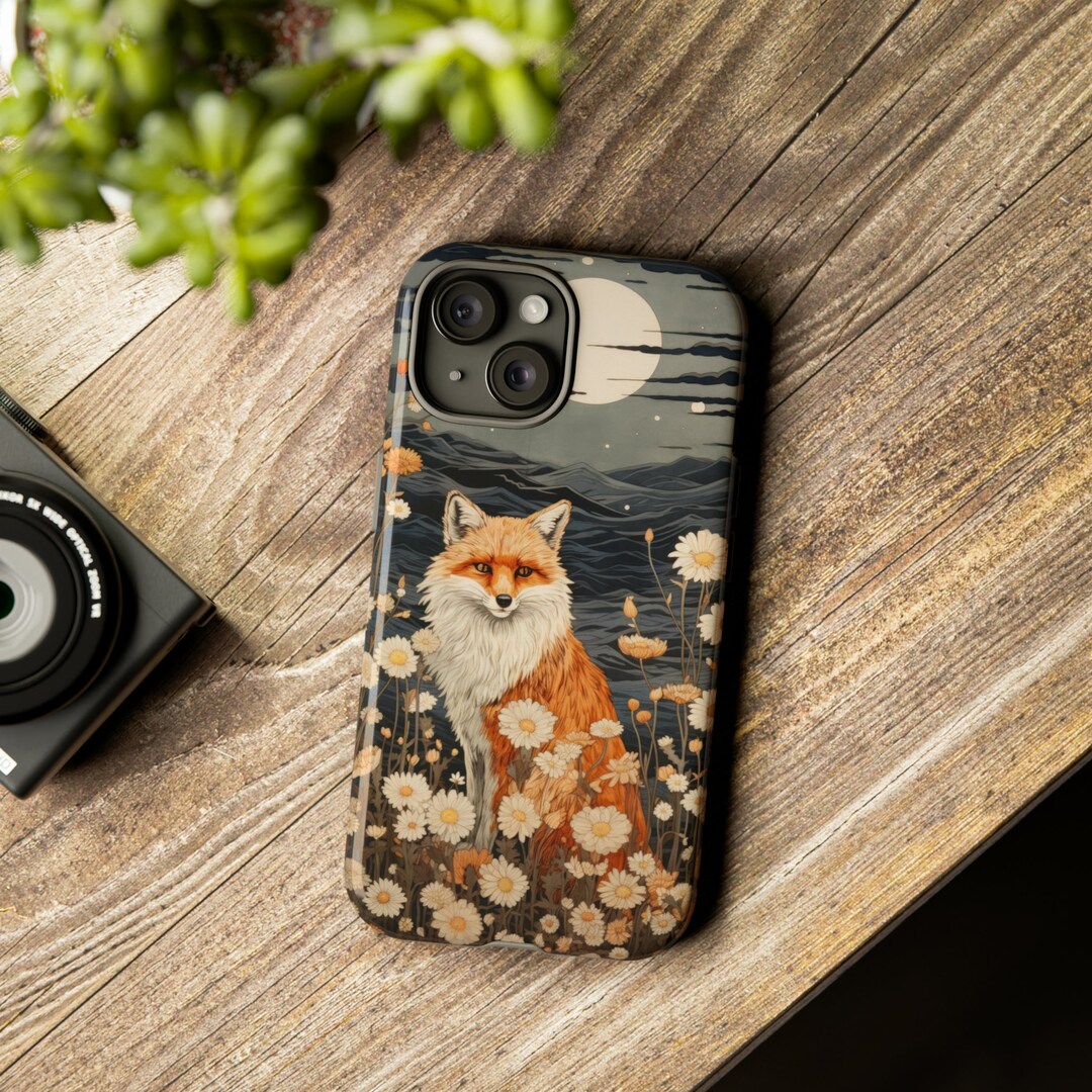Japanese Fox Phone Case / iPhone 15 Pro Max / Galaxy S23 Ultra / Google ...