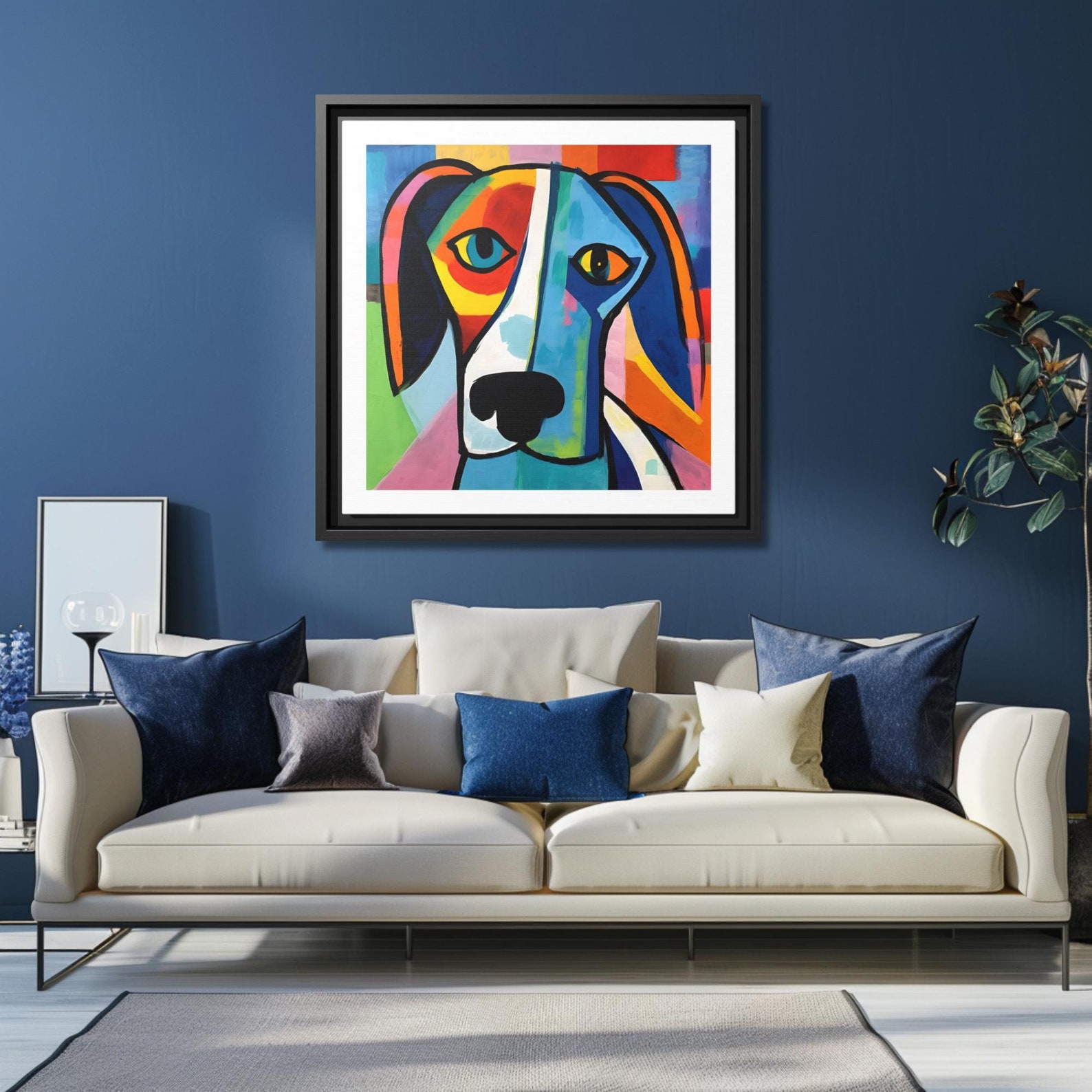 Pablo Picasso Art Print Abstract Dog Painting Cubist Cubism Matte ...