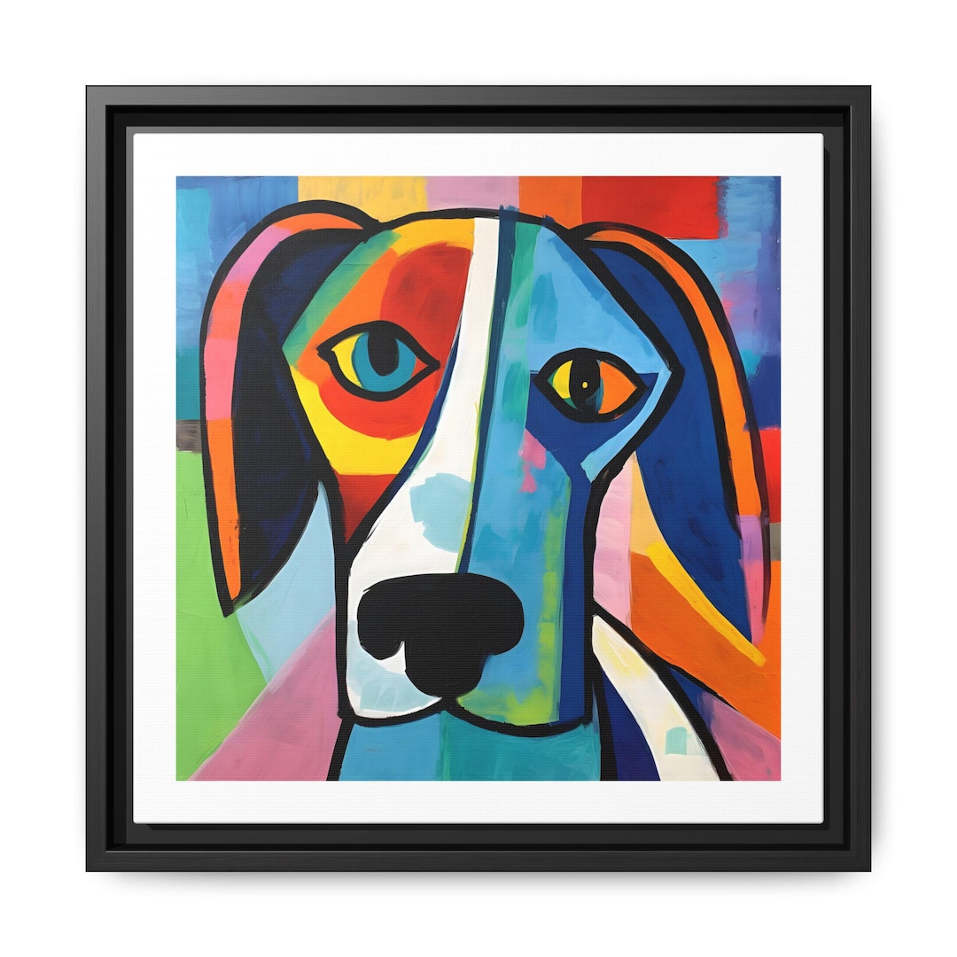 Pablo Picasso Art Print Abstract Dog Painting Cubist Cubism Matte ...