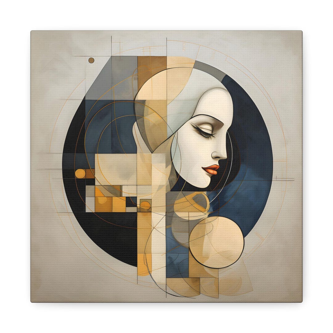 Pablo Picasso Reimagined Art Print Cubism Cubist Painting Matte Canvas ...