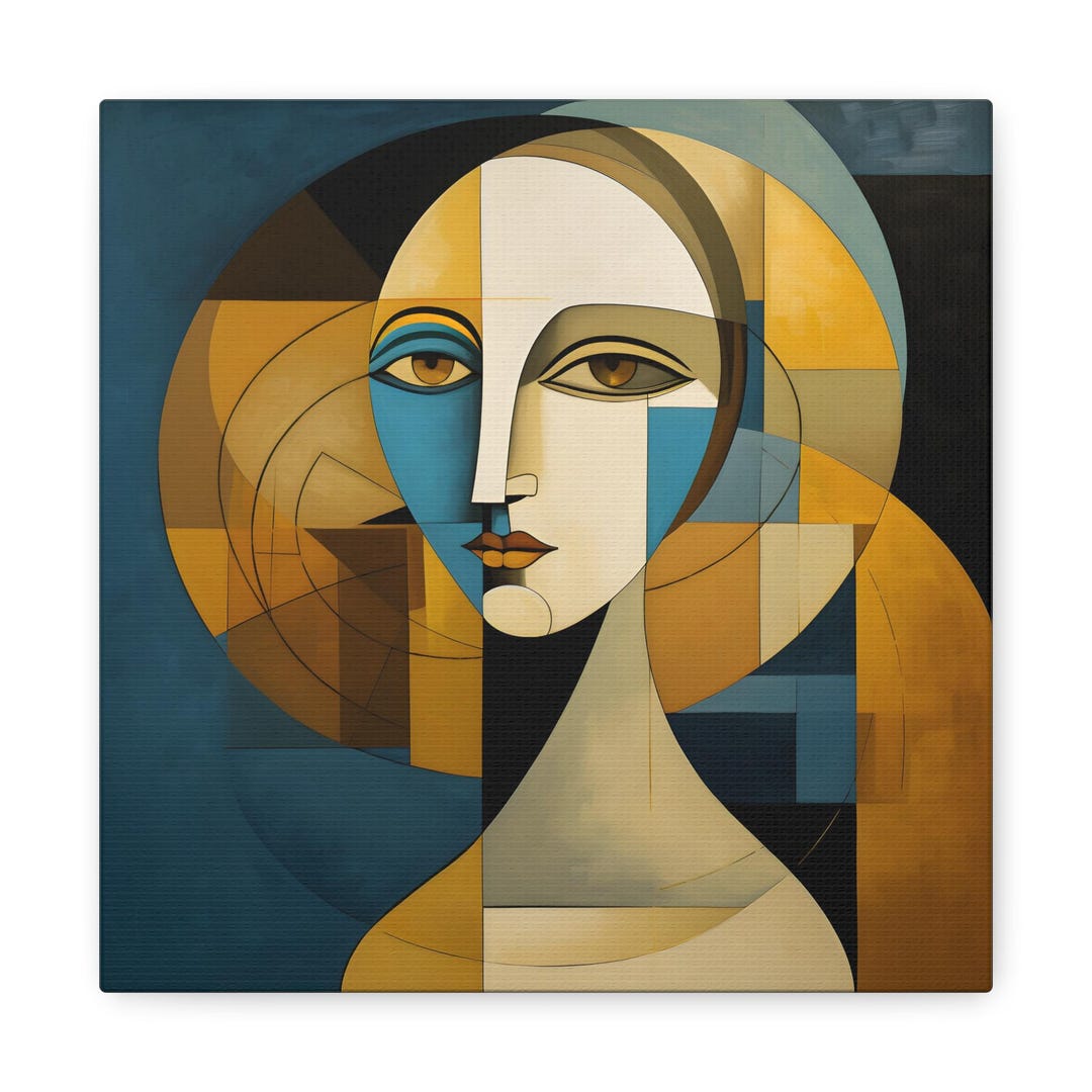 Pablo Picasso Reimagined Print, Cubist Painting, Industrial Painting ...