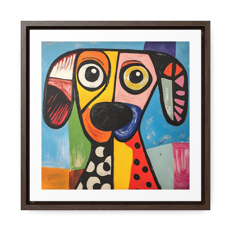 Picasso Painting in the Style of Picasso Style Dog in Cartoon Style ...
