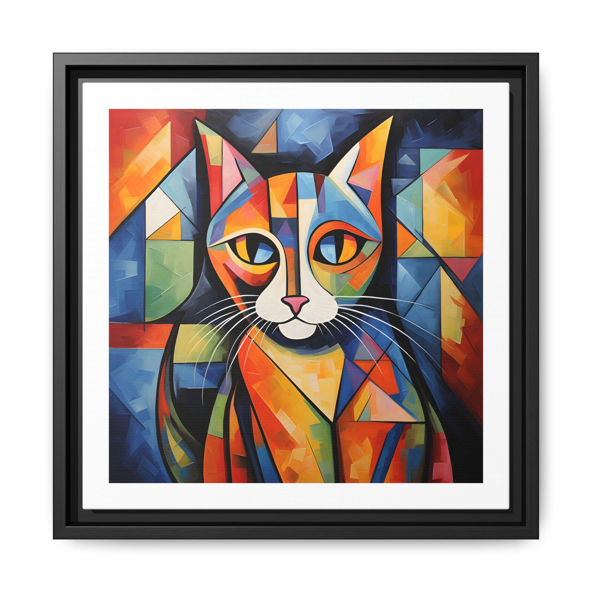 Pablo Picasso Art Print Abstract Cat Kitty Kitten Cubist Cubism Matte ...