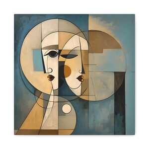 Pablo Picasso Reimagined Art Print Cubism Cubist, Man and Woman ...