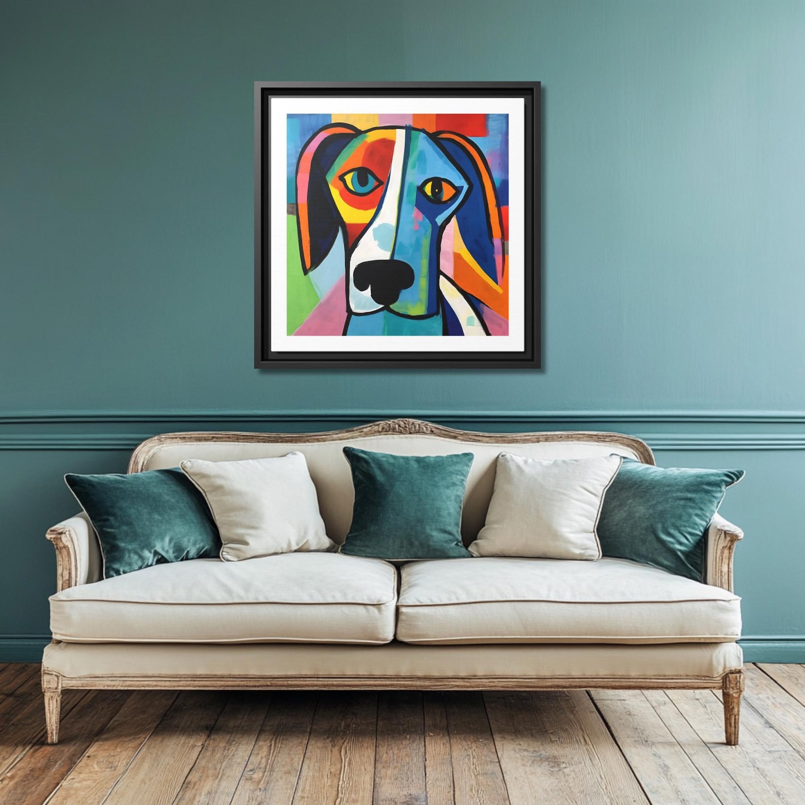 Pablo Picasso Art Print Abstract Dog Painting Cubist Cubism Matte ...