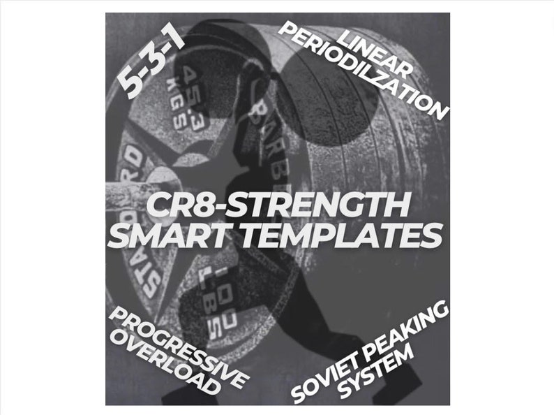 Progressive Overload 5 Week Smart Template - Etsy