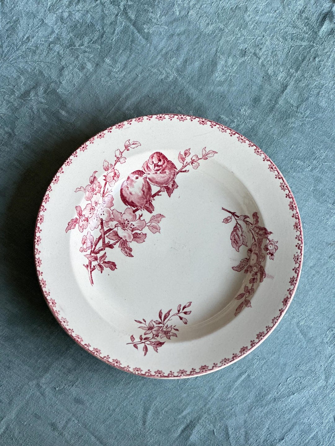Rare Sarreguemines Favori Hollow Plate French Provence Style Antique ...