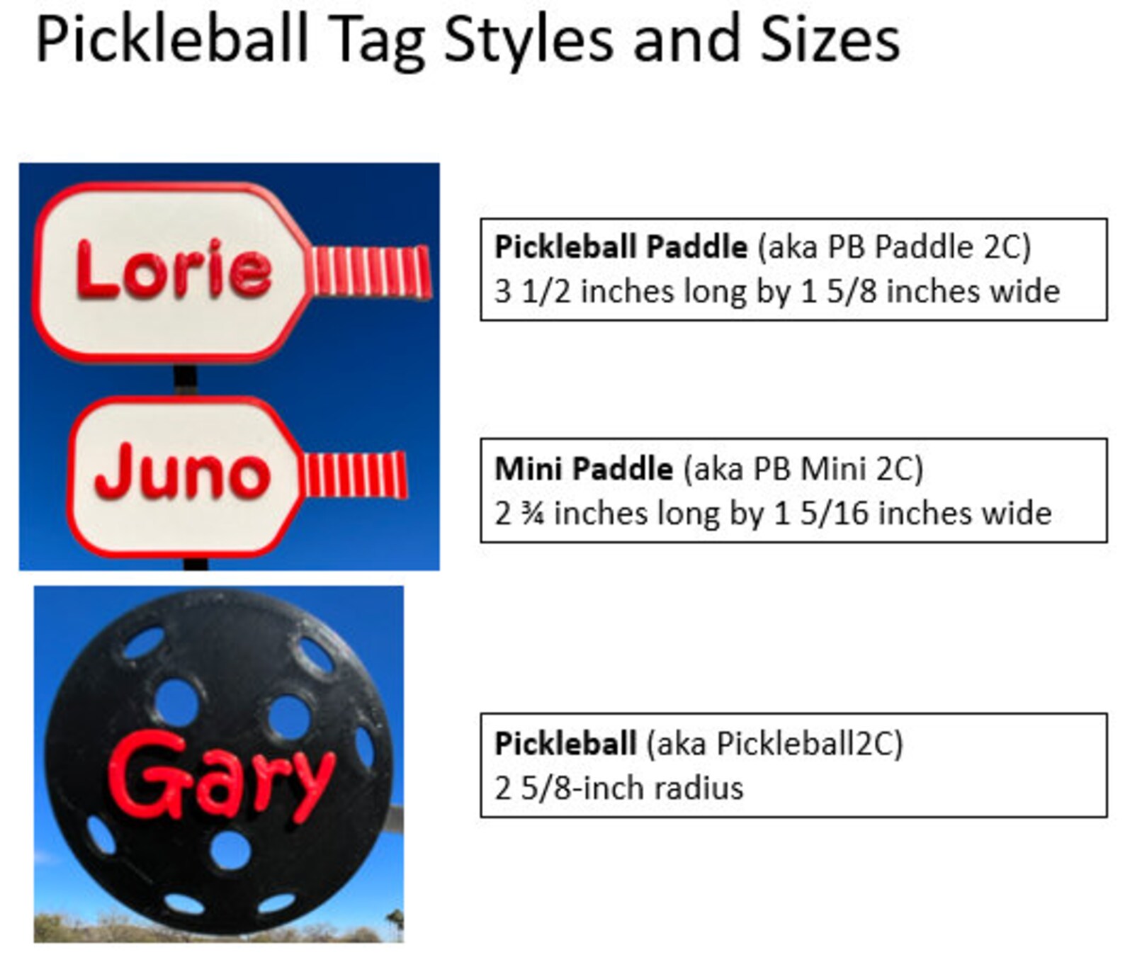 Pickleball Name Tags Personalized - Etsy
