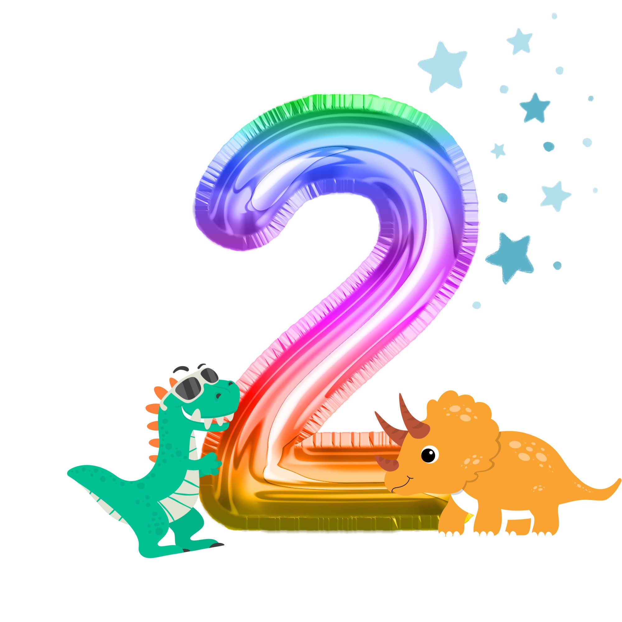 Birthday Numbers Boy and Girl Png Files - Etsy