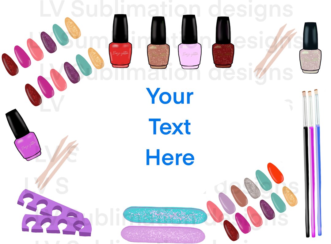 Nail Tin Design - PNG FILE - Etsy