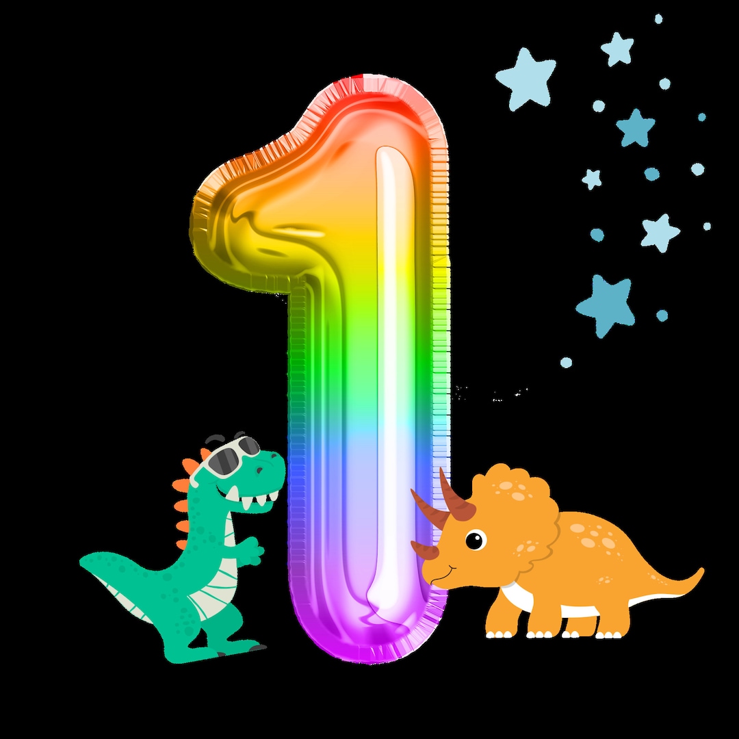 Birthday Numbers Boy and Girl Png Files - Etsy