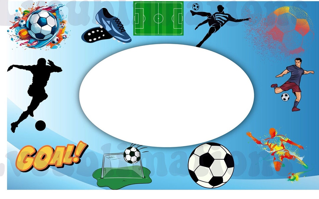 Football Sticker Tin Design - Png File - Etsy