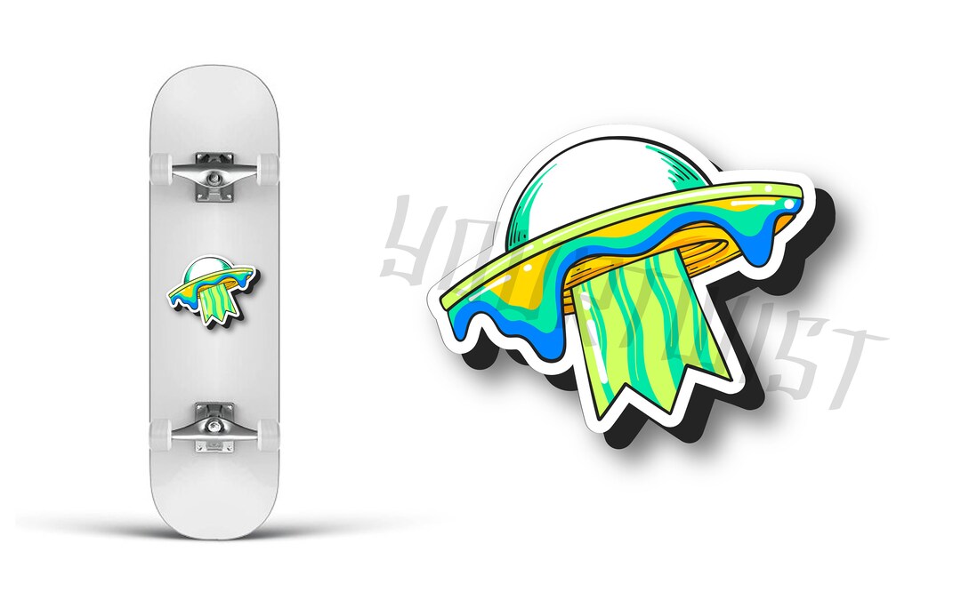 Rave Acid Aliens Sticker Trippy Decal Graphic Graffiti Laptop Men Women ...