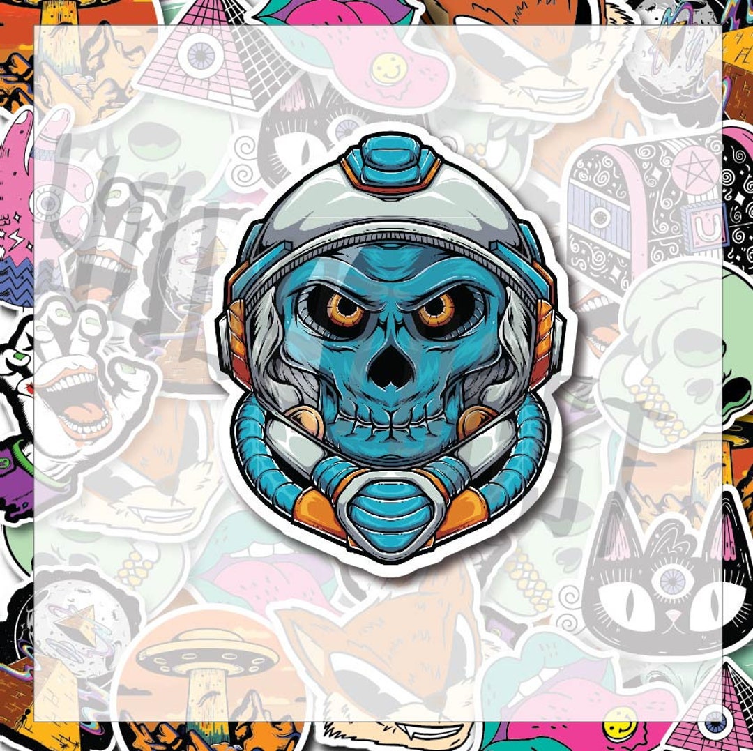Zombie Astronaut Sticker: Horror Space Monster Decal - Etsy UK