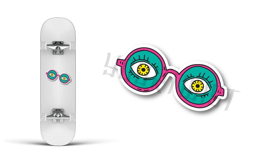 Rave Eyes High Eyes Sticker Trippy Decal Graphic Graffiti Laptop Men ...