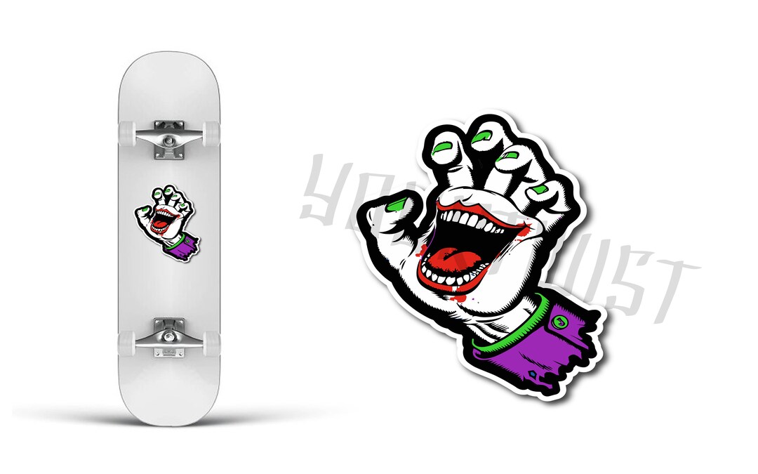 The Joker Dismembered Mutant Hand Sticker batman Infection Infected ...