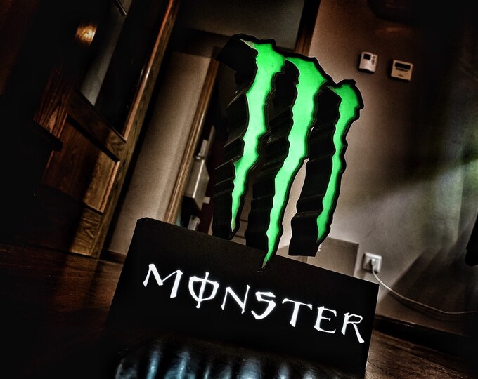Monster Energy Led Lamp Amazing - Etsy
