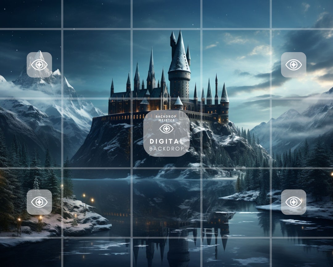 Wizard Castle Backdrop Digital Download Photoshop Overlays, Halloween ...