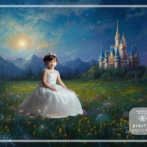Fairytale Princess Castle Backdrop Digital Download Backgrounds for ...