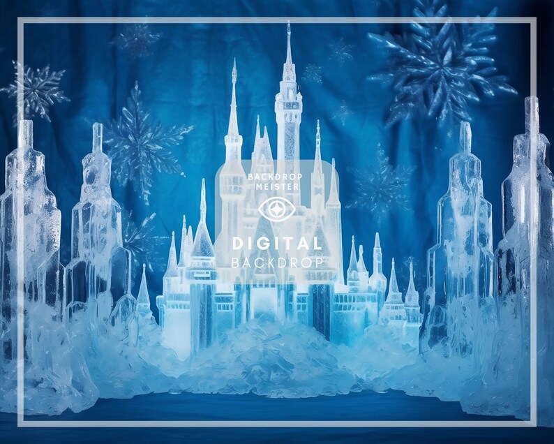 Frozen Castle Backdrop Digital Download Wedding & - Etsy
