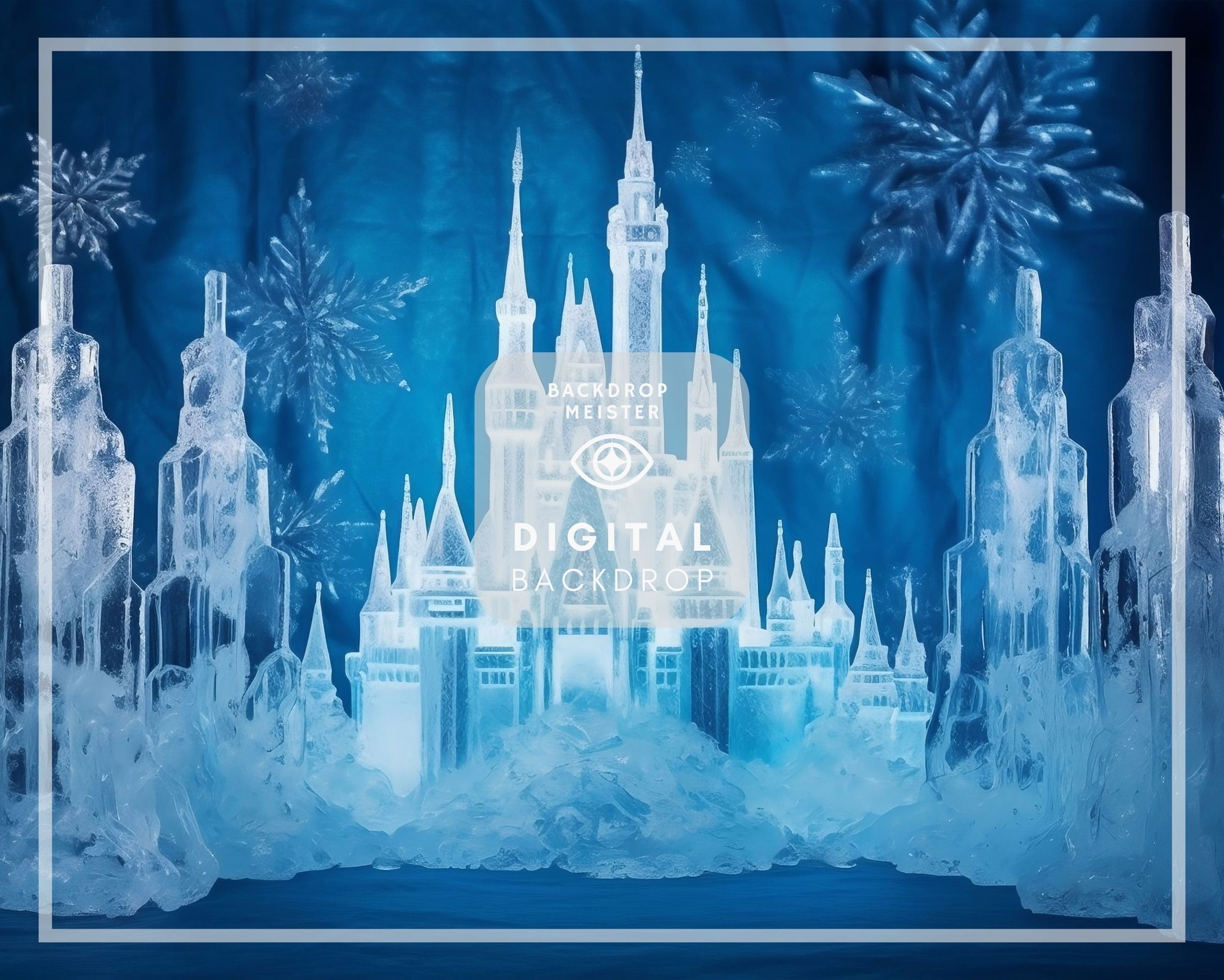 Frozen Castle Backdrop Digital Download Wedding & - Etsy