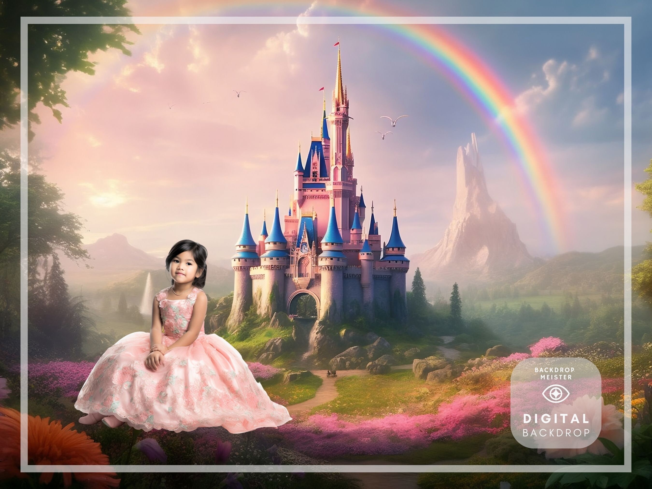Fairytale Castle Backdrop Digital Download Backgrounds for Photography ...