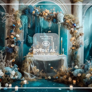 Underwater Altar Backdrop Digital Download Photoshop Overlays, Wedding ...