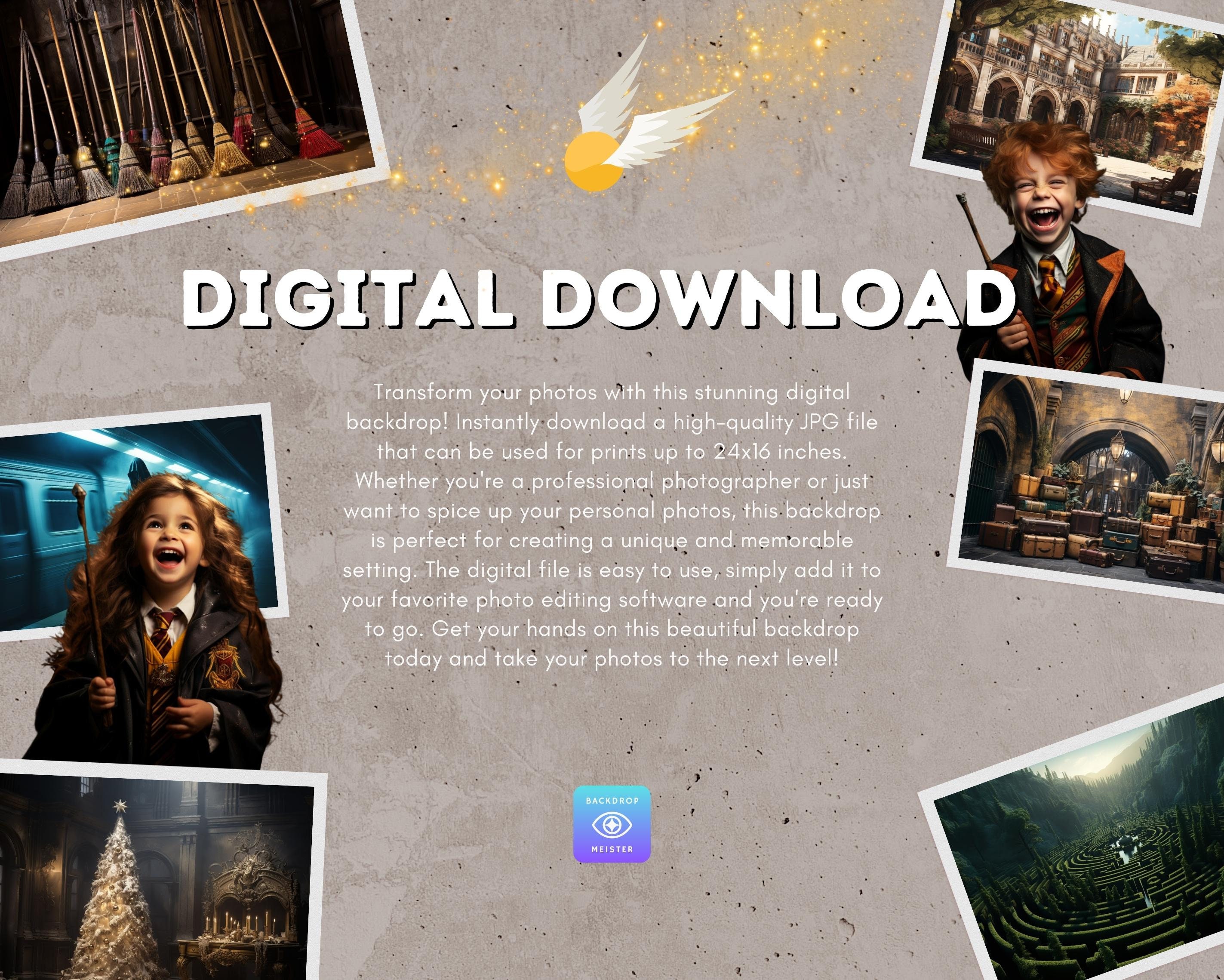 Wizard Shop Backdrop Digital Download Photoshop Overlays, Halloween ...