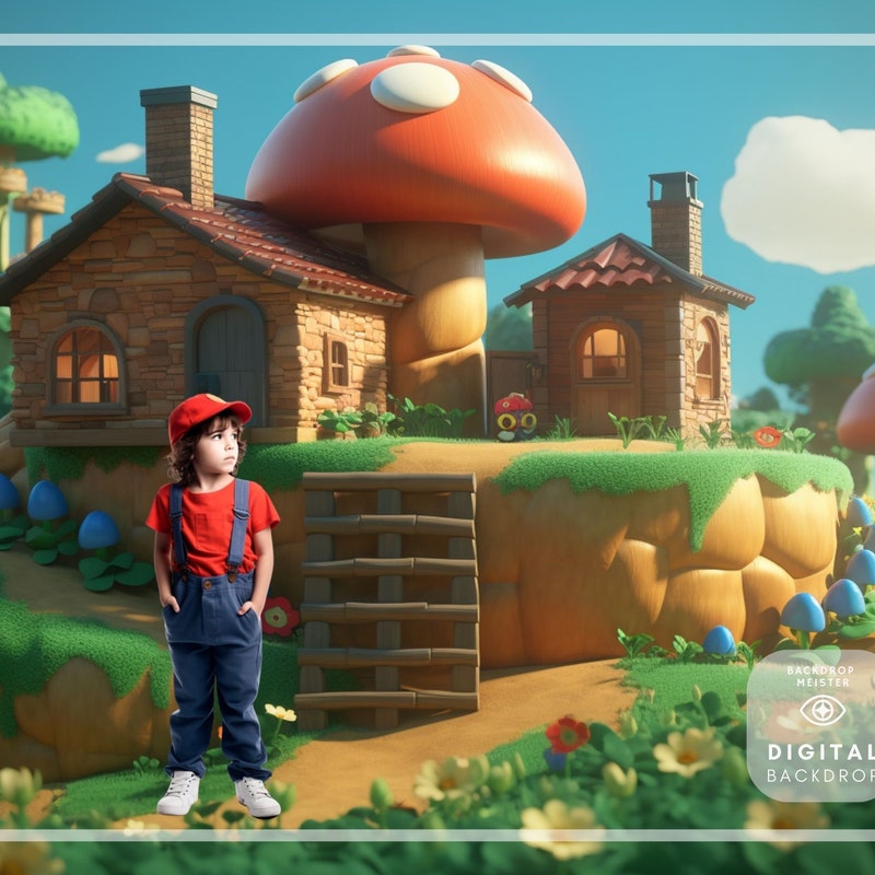 Super Mario Backdrops - Etsy