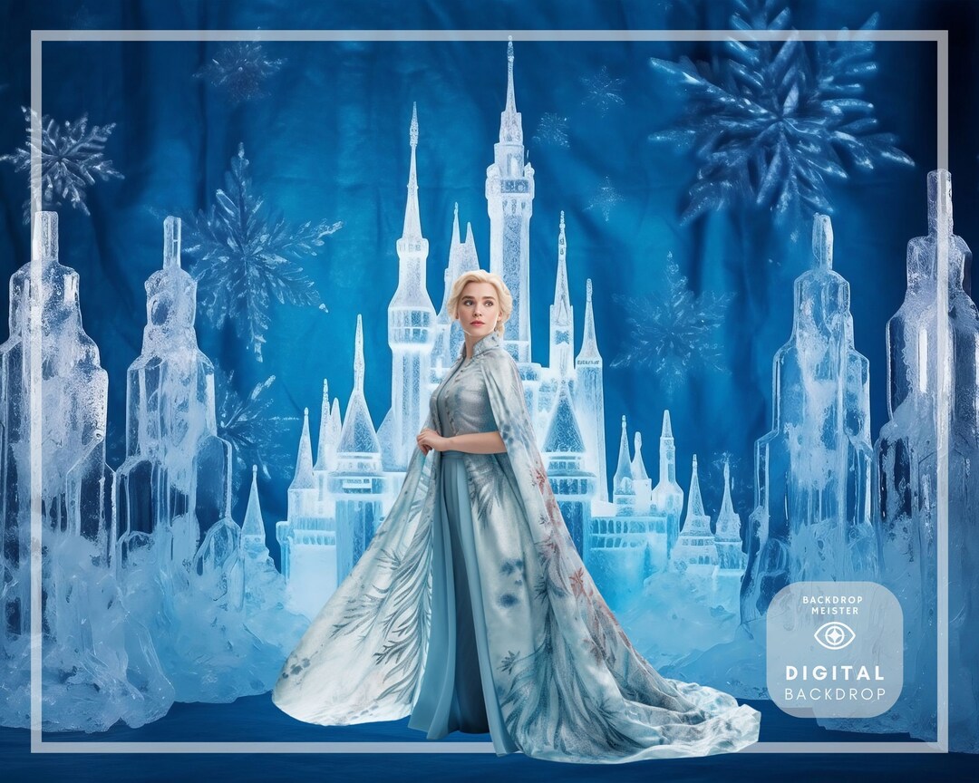 Frozen Castle Backdrop Digital Download Wedding & Maternity Backdrops, Photoshop Overlays ...