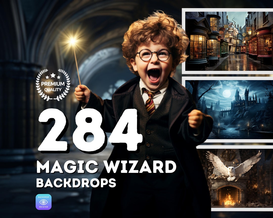 284 Magic Wizard Backdrops Digital Download Photoshop Overlays ...