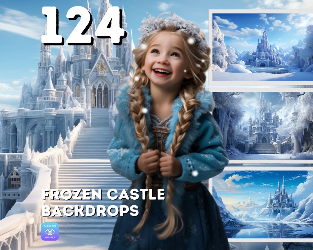 124 Frozen Ice Castle Backdrops Digital Download Photoshop Overlays ...