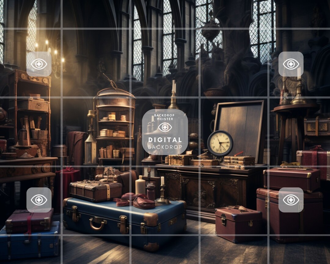 Magic Wizard Backdrop Digital Download Photoshop Overlays, Halloween ...