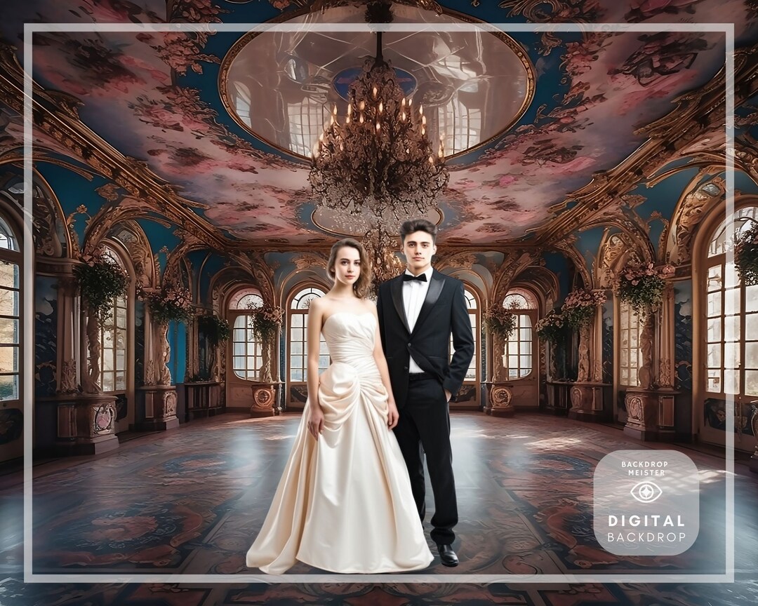 Castle Ballroom Backdrop Digital Download Photoshop Overlays, Wedding ...
