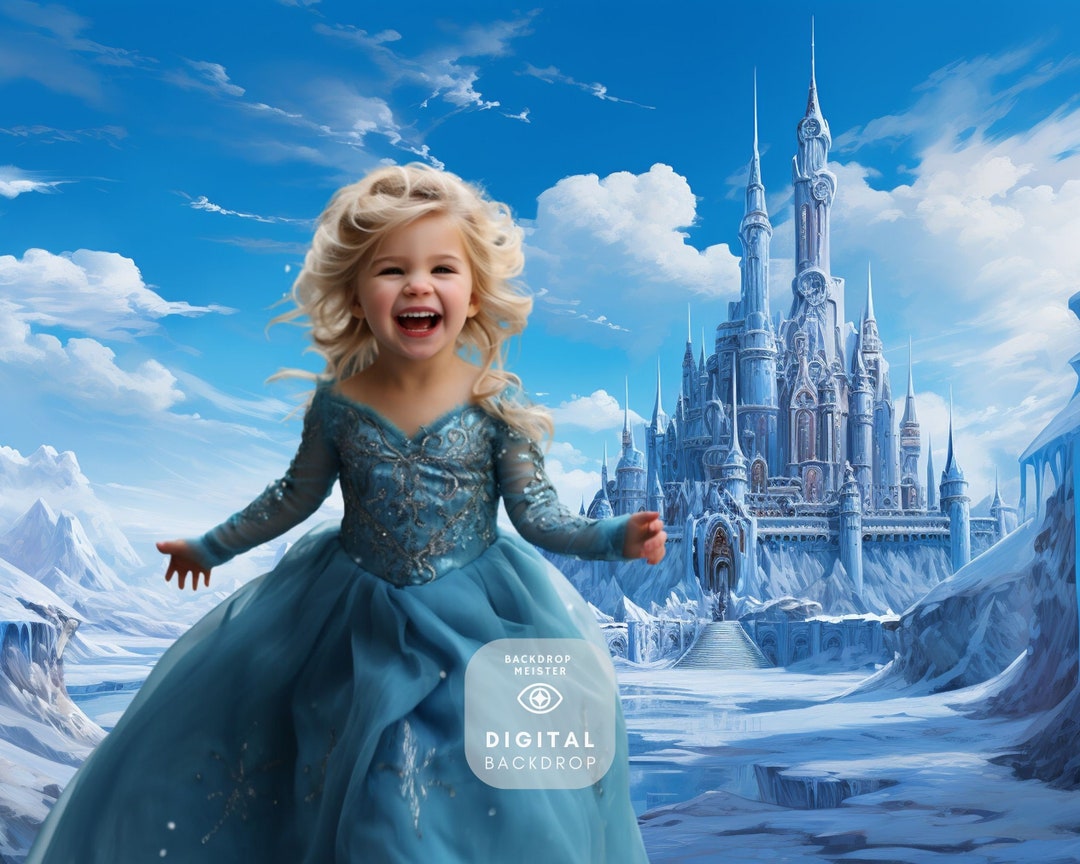 Frozen Castle Backdrop Digital Download Wedding & Maternity Backdrops ...