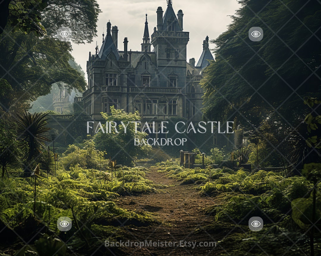 Fairytale Castle Backdrop Digital Download Wedding Photography, Stock ...