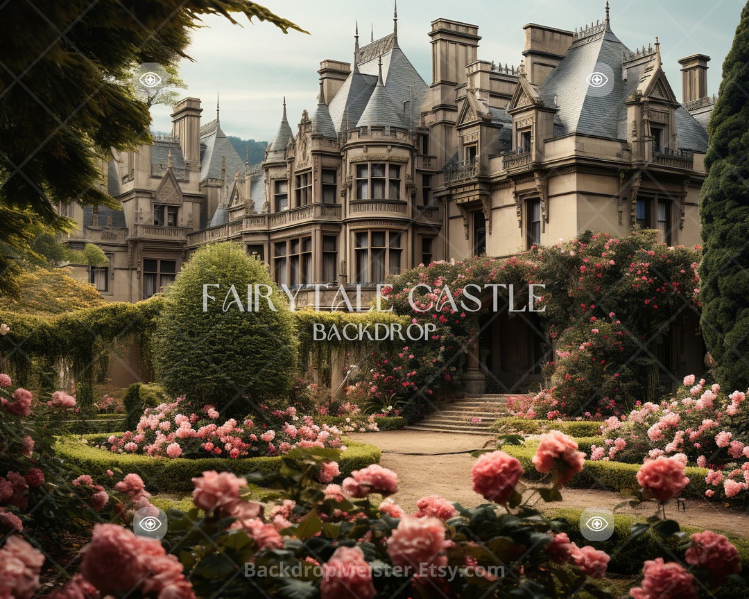Fairytale Castle Backdrop Digital Download Wedding Photography, Stock ...
