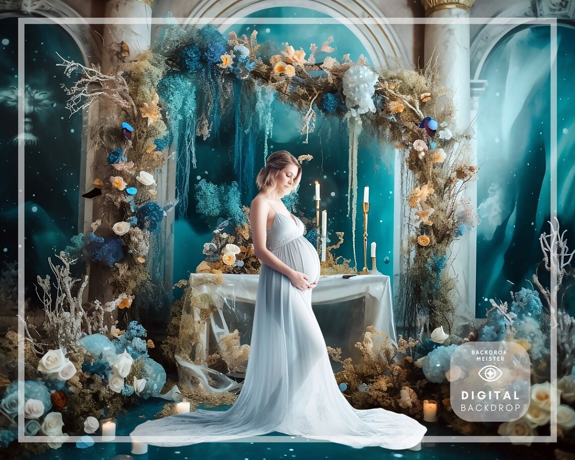 Underwater Altar Backdrop Digital Download Photoshop - Etsy