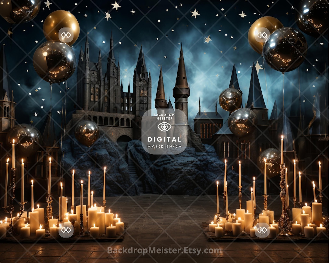 Wizard Backdrop Digital Download Photoshop Overlays, Halloween ...