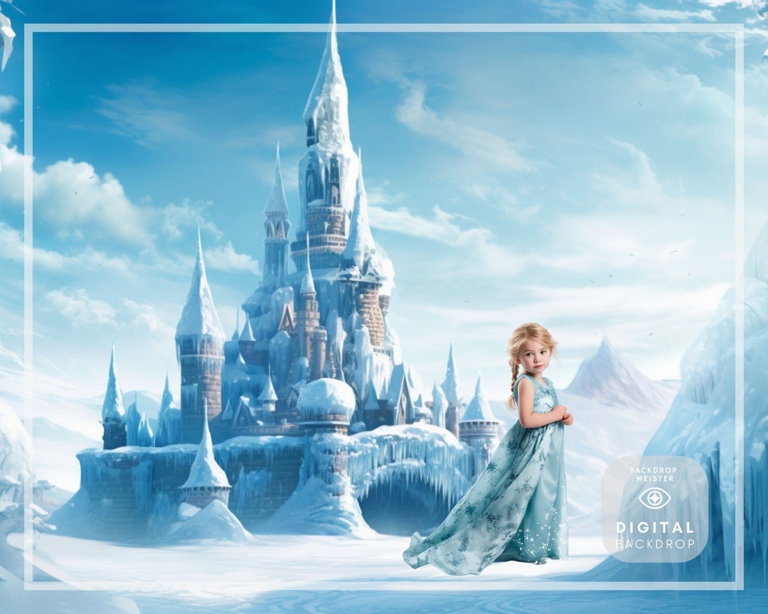 Frozen Castle Backdrop Digital Download Wedding & Maternity Backdrops, Photoshop Overlays ...