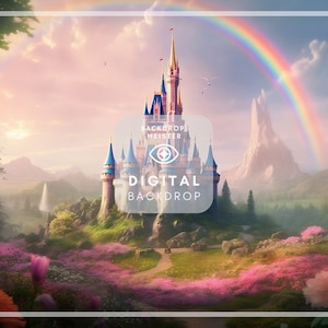 Fairytale Castle Backdrop Digital Download Backgrounds for Photography ...
