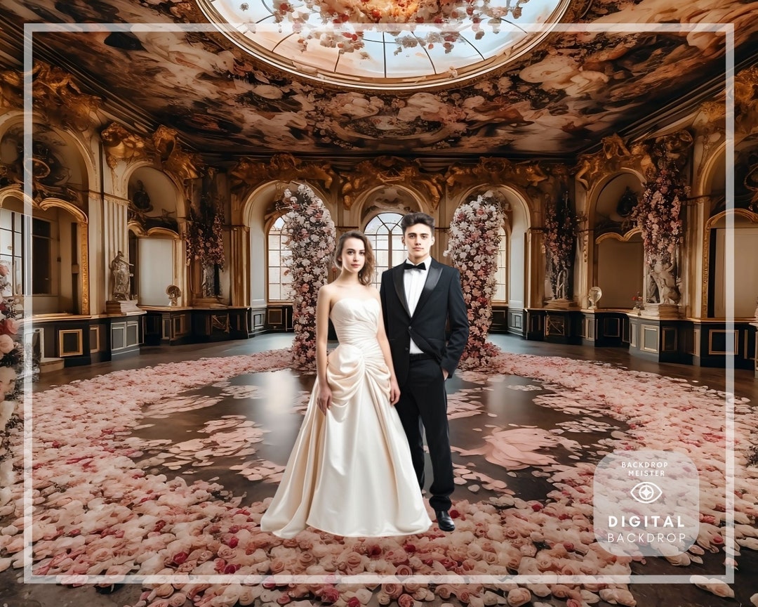 Castle Ballroom Backdrop Digital Download Photoshop Overlays, Wedding ...