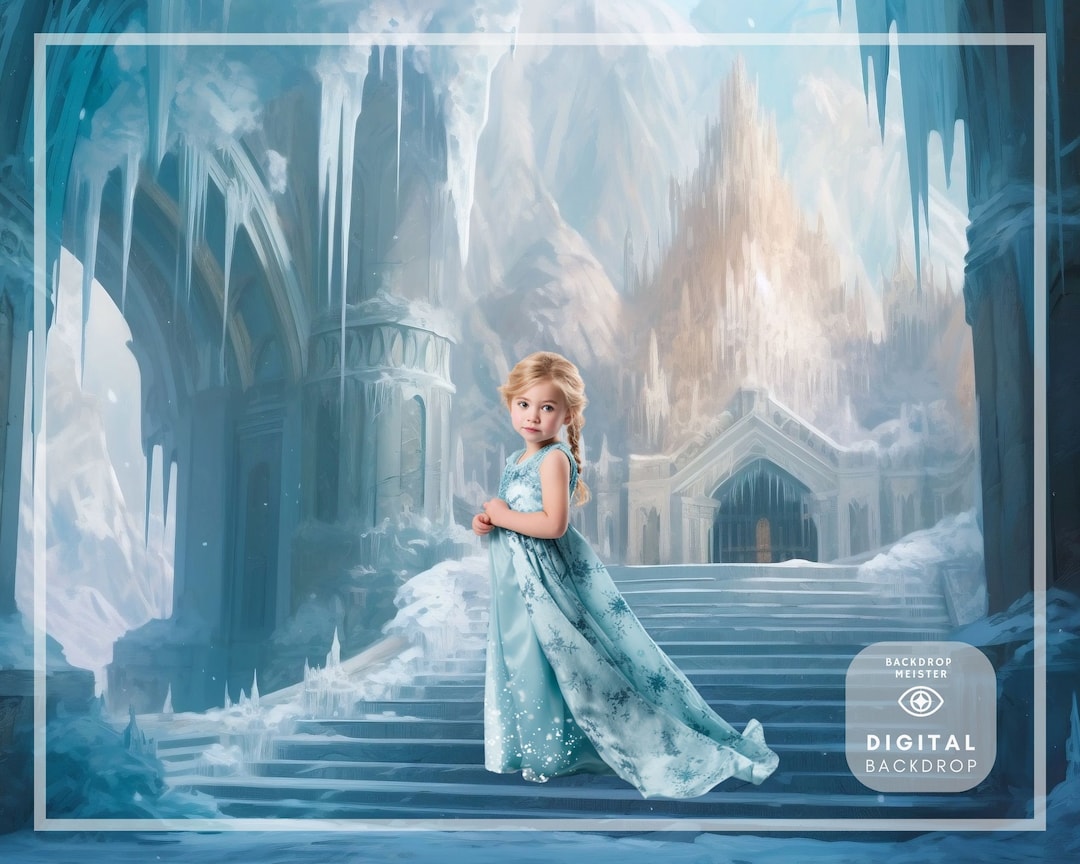 Frozen Castle Backdrop Digital Download Wedding & Maternity Backdrops ...