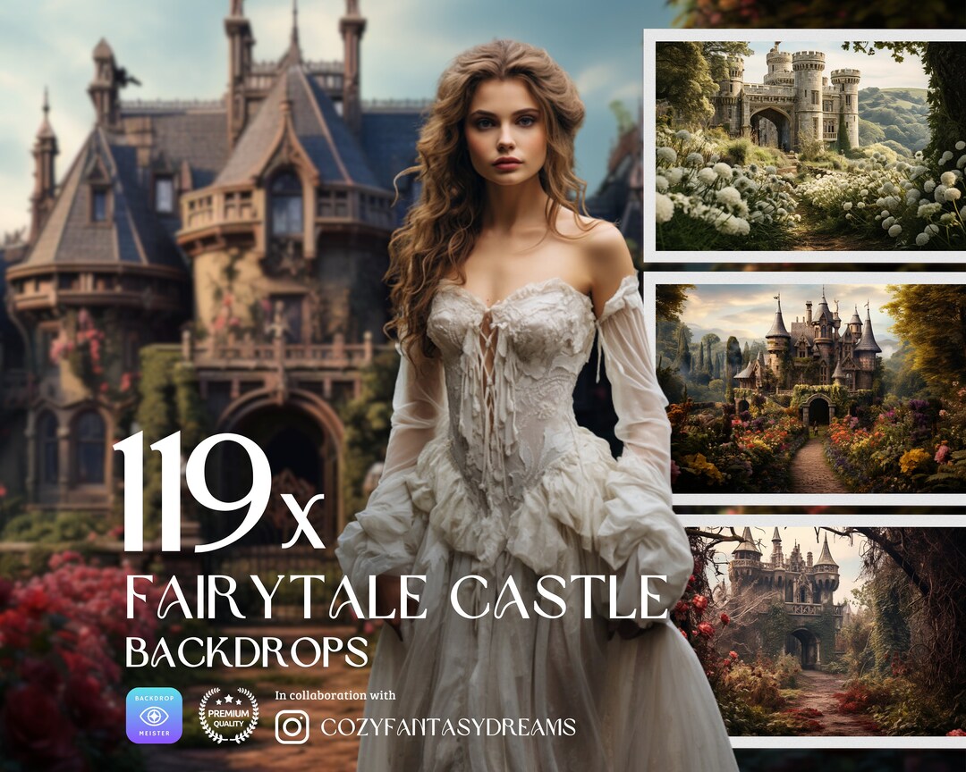 119 Fairytale Castle Backdrops Digital Download Wedding Photography ...