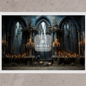 Halloween Backdrop Digital Download Photoshop Overlays, Corpse Bride ...