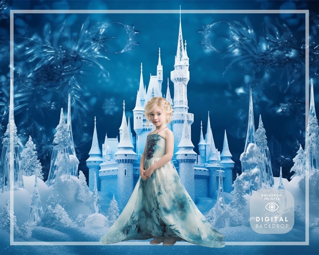 Frozen Castle Backdrop Digital Download Wedding & Maternity Backdrops, Photoshop Overlays ...